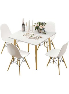 Generic Dining Table Kitchen Table White Square Wooden Leisure Coffee ...