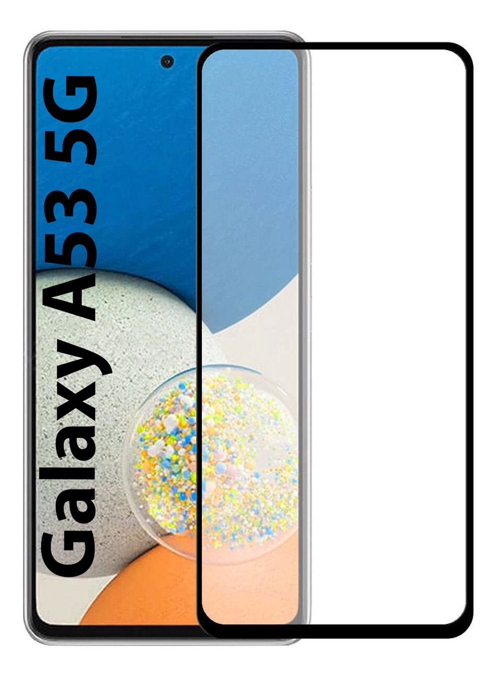 MOCOM Screen Protector Tempered Glass For Samsung Galaxy A53 5G 6.5 ...