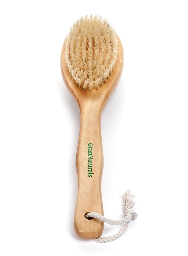 GranNaturals Dry Brushing Body Brush for Lymphatic Drainage + Cellulite ...