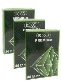 Rocco Copy paper A4, white, 3 bundles, from Roco KSA | Riyadh, Jeddah