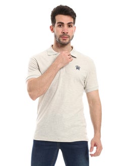 WHITE RABBIT Pique Comfy Heather Cloud Grey Polo Shirt Egypt | Cairo, Giza