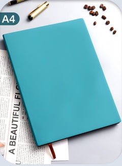 JSDUN A4 Notebook,Hardcover Compact Straight Grain Imitation Leather ...