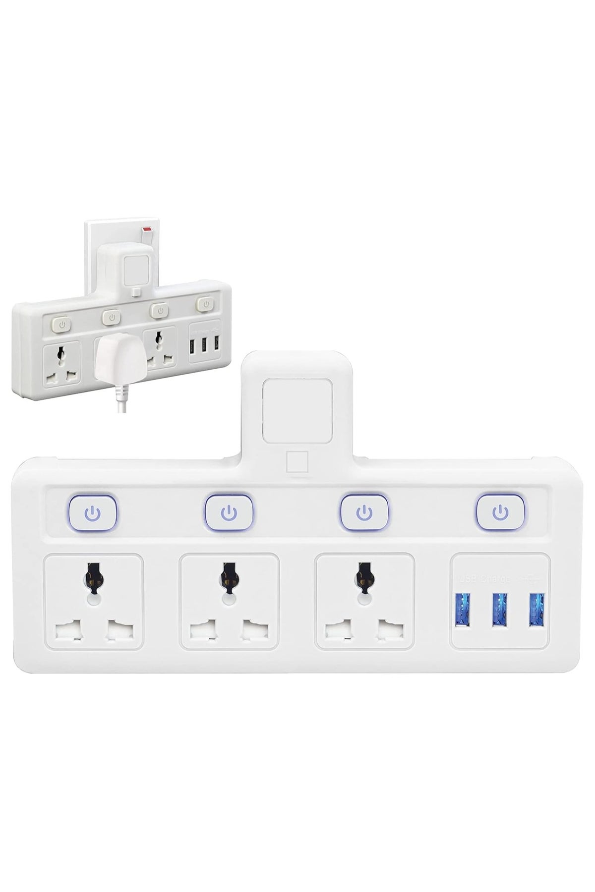 TYCOM Power Adapter Multi Plug Extension with 4 Ways, Extender Wall ...
