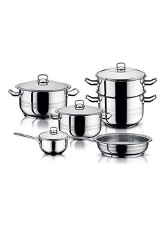 Hascevher 10-Piece Stainless Steel Cooking Pot Gastro Set UAE | Dubai ...
