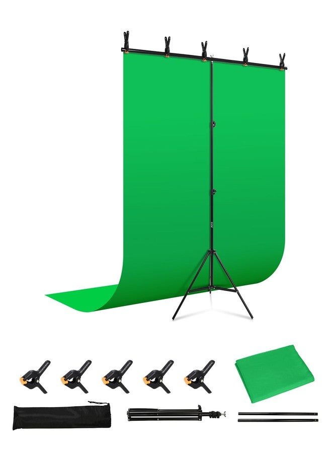 GVM Great Video Maker GVM 5X6.5ft Green Screen Backdrop with Stand Kit ...