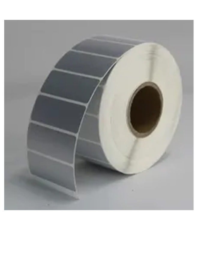Generic Barcode sticker for Metalize printer, silver color, size ...