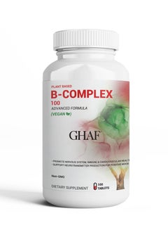 GHAF Plant Based B-COMPLEX Advanced Formula (Vegan), with B6, B12 ...