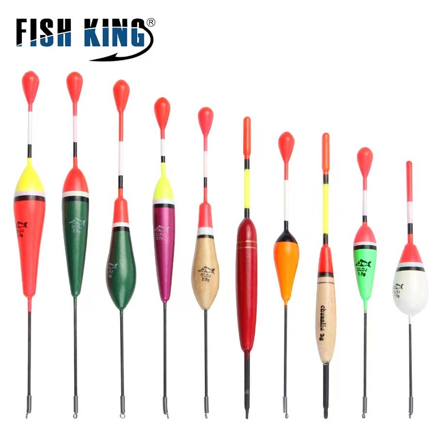 Generic Fishking 10 Fish Floats, Rock Fishing Floats, Bal Fir Long ...