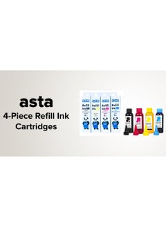 Asta 4-Piece Refill Ink Toner (HP/EPSON/CANON) KSA | Riyadh, Jeddah