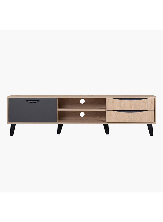 Home Box Darwin 2-Drawer TV Unit For TVs Up To 70 Inches 48x180x40 cm ...