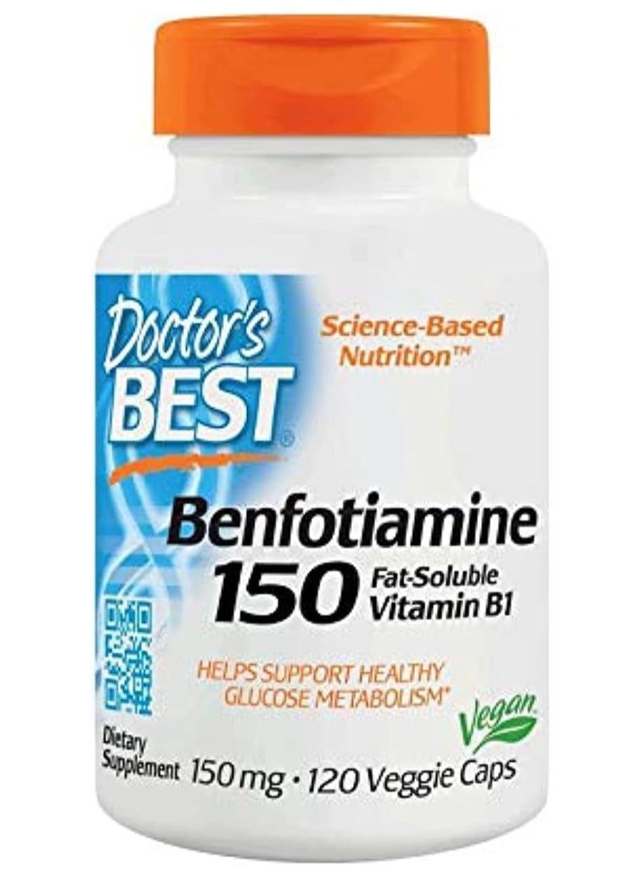 Doctor's BEST Benfotiamine 150 Mg Fat Soluble Vitamin B1 120 Vegi Caps | Best Price UAE | Dubai ...