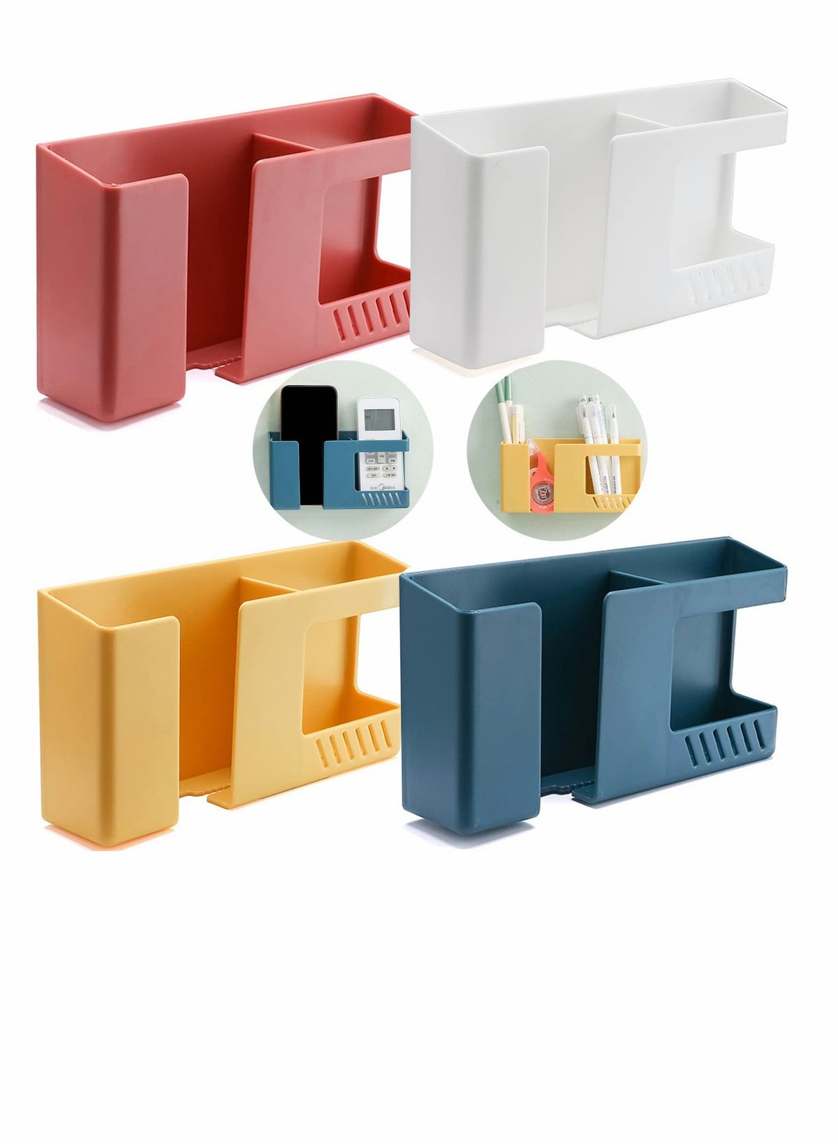 Generic 4Pcs Wall Mounted Mobile Phone Storage Box, Self-Adhesive No ...
