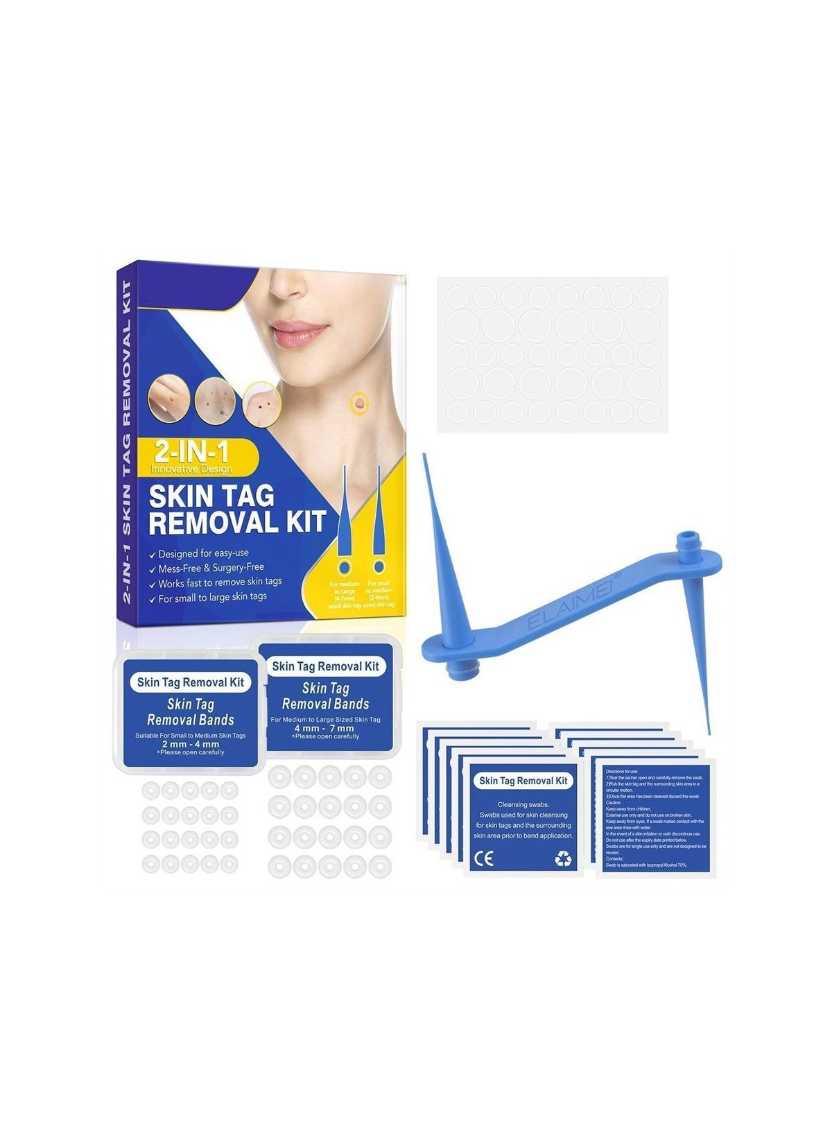 Y&D Skin Tag Removal Kit, Dots for Spots Pimple Patches Face ...