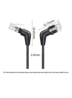 Generic Cat6a Super Class 6 Network Cable Elbow Rotation 10G 10 Gigabit ...