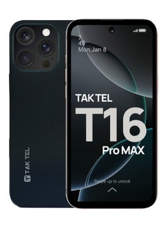 TAK TEL T16 Pro MAX Android Smartphone, 12GB RAM-128GB Storage, 16MP AI ...