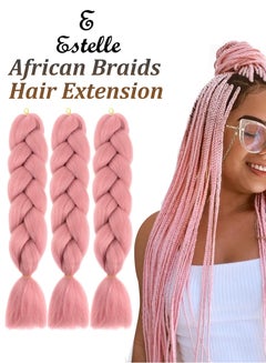 Estelle Hairstyling With Premium Set Of 3 Jumbo African Braiding Hair ...