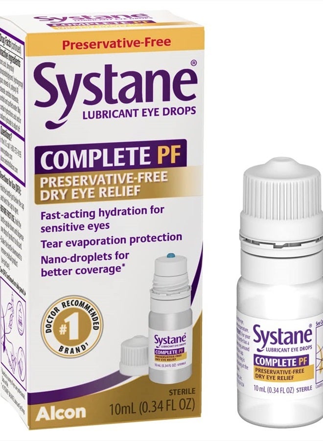 Systane COMPLETE PF Multi-Dose Preservative Free Dry Eye Drops 10ml ...