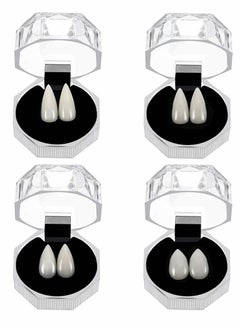 KASTWAVE 4 Pair Vampire Teeth, Cosplay Dentures Halloween Party Props ...