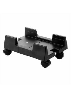 Generic Mobile Desktop Computer Floor Stand Rolling Wheels Adjustable ...