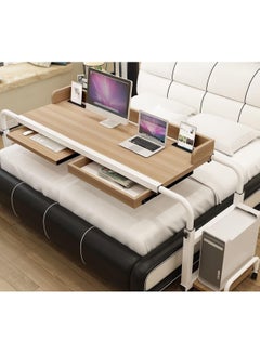 Generic Overbed Desk Rolling Laptop Stand Over Bed Desk Mobile Overbed ...