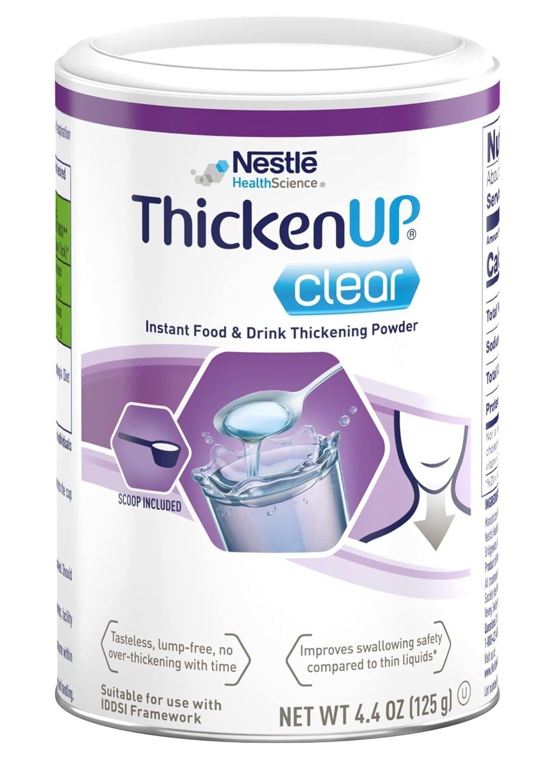 ReSource Thicken Up Clear Instant Food & Drink Thickening Powder, 4.4 ...