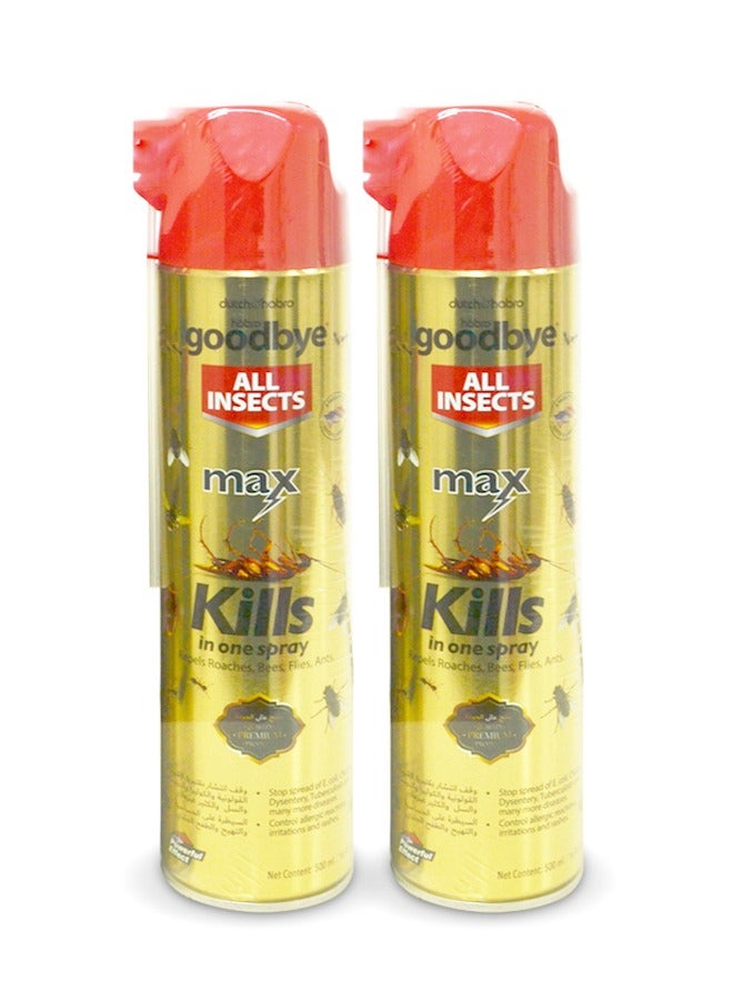 Habro GoodBye Max All Insects Killer Spray 500ml Pack of 2 | Best Price ...