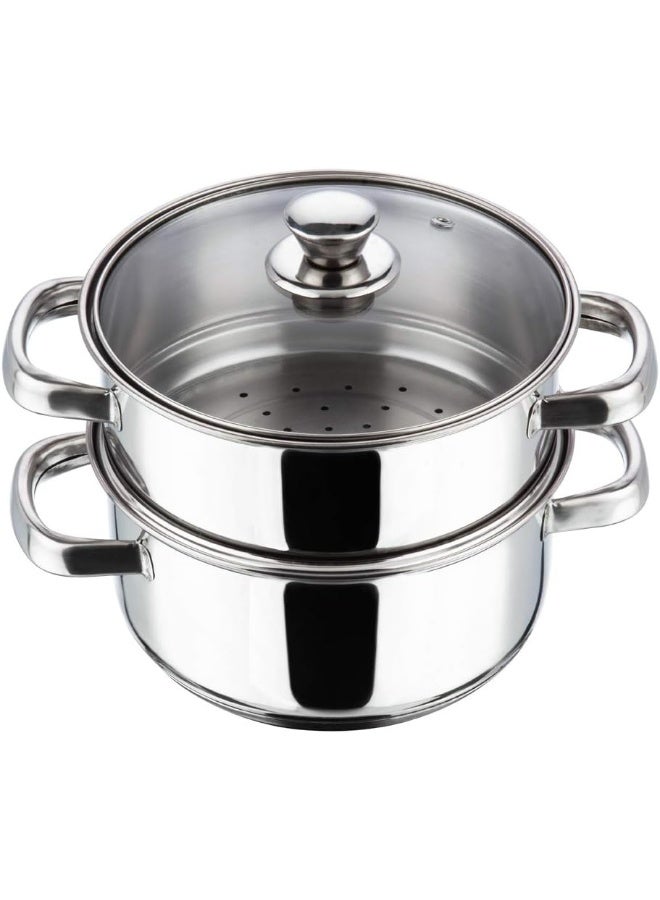 VINOD Stainless Steel 2 Tier/Momo/Modak Maker/Vegetable Steamer with ...