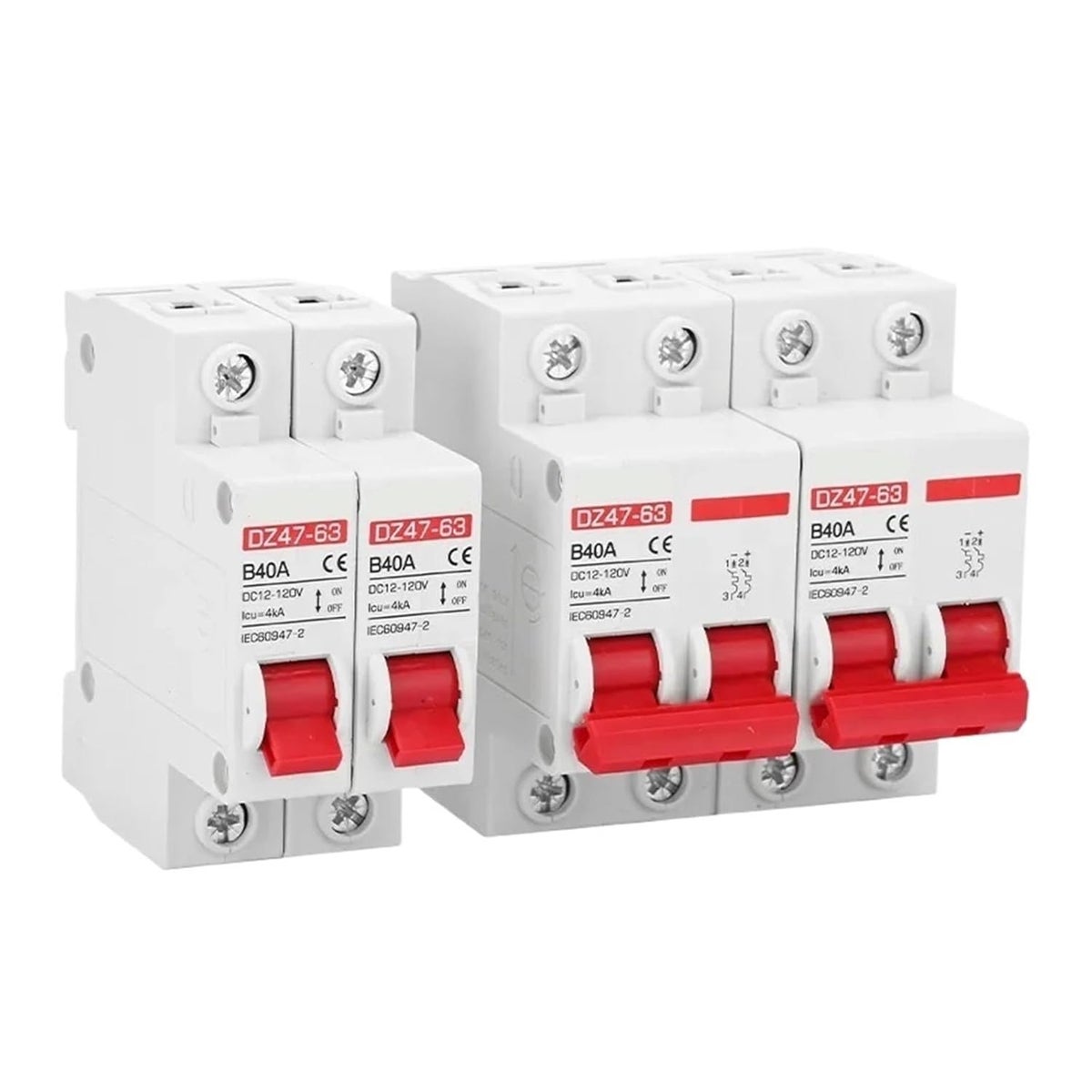 Generic DC MCB Circuit Breaker 1P 20A Battery Protect Switch Positive ...