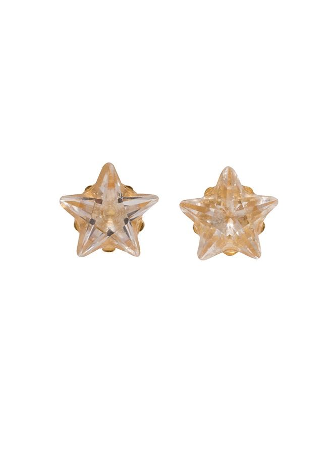 Studex 5MM Cubic Zirconia Star 24K Pure Gold Plated Ear Studs | Best ...
