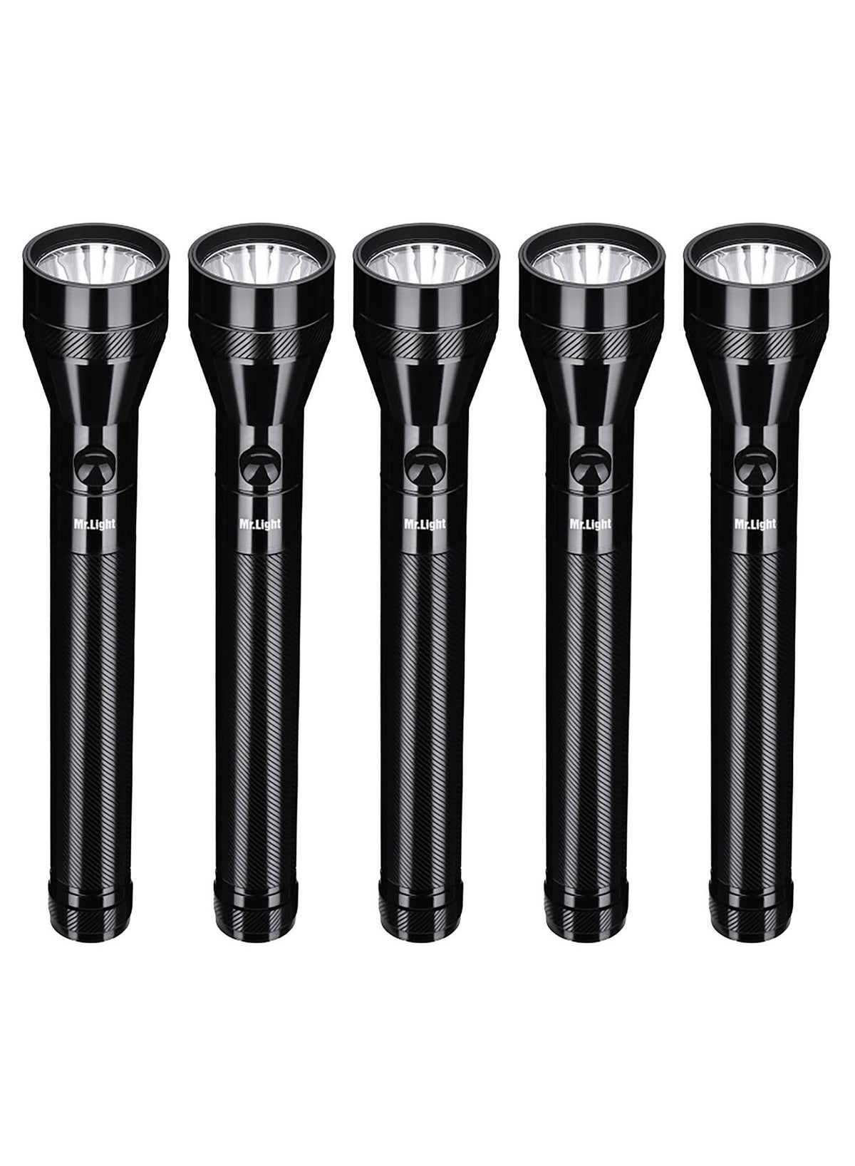 Mr. Light 5 In 1 Rechargeable Durable Powerful LED Flash Light Torch ...