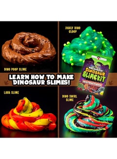Original Stationery Original Stationery Dinosaur Slime Kit, Glow in The ...