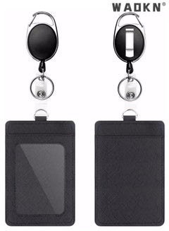 WAOKN Badge Holders, 2 Pack Heavy Duty Retractable Reel Clips Set with ...