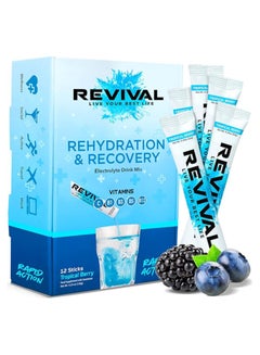 REVIVAL Revival Rapid Rehydration Electrolytes Powder - High Strength ...