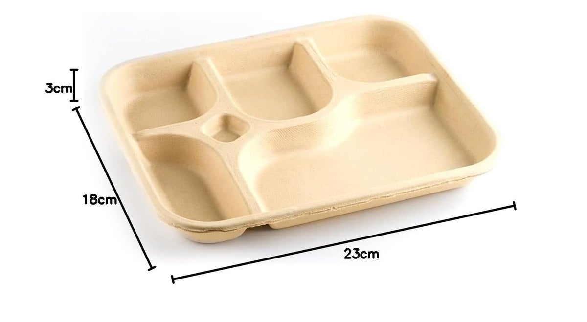 Mahvi Toys Mahvi Toys EcoFriendly Biodegradable Plate with 5 ...