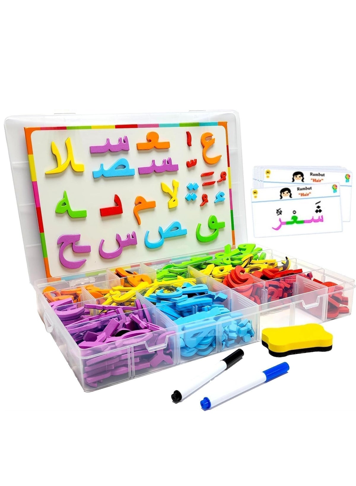 FLYROAD Arabic Magnetic Alphabet Letters, Preschool learning Soft ...
