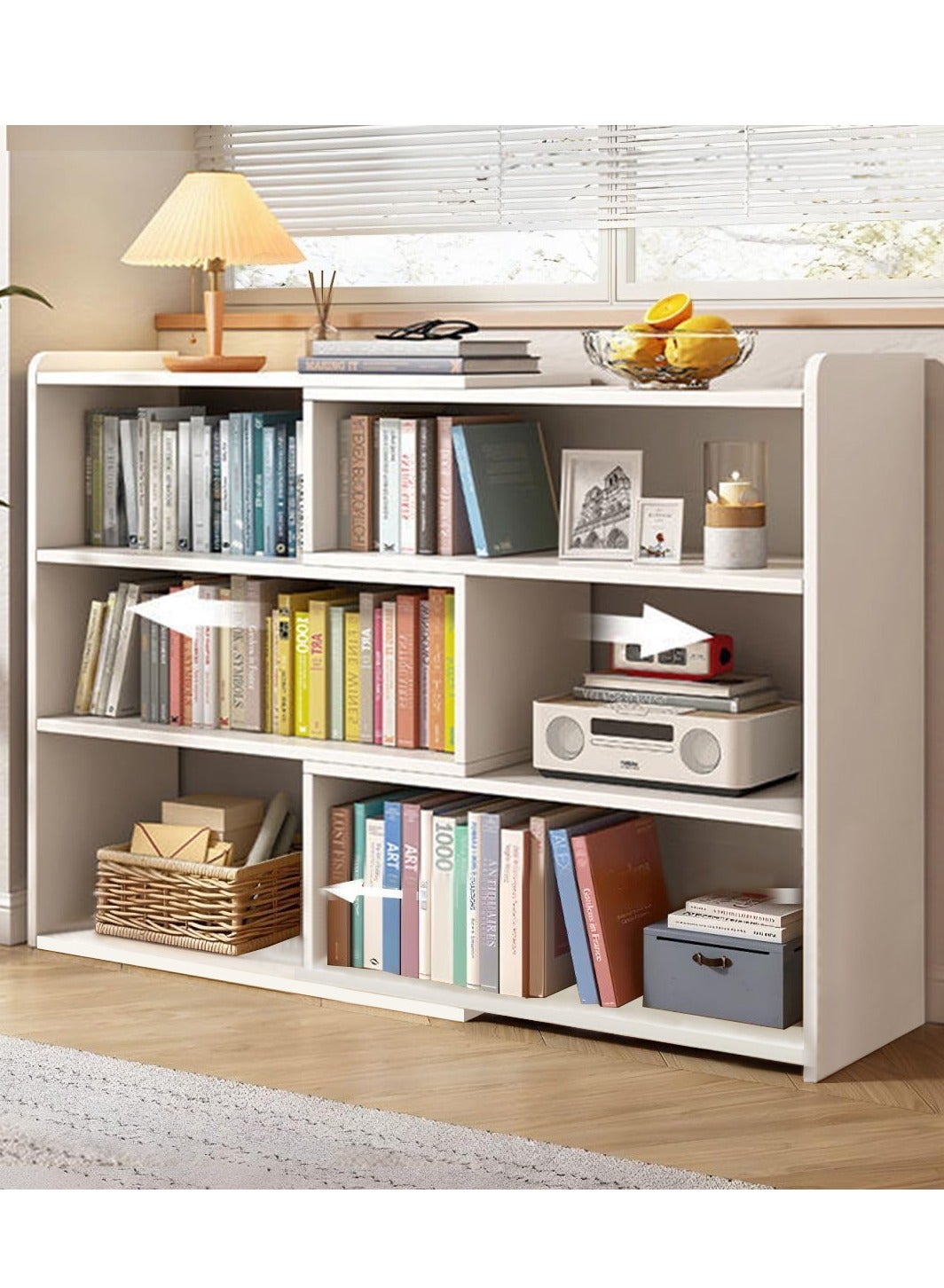 XiuWoo Adjustable Extendable Wood Length 60-110cm Floor Storage Cabinet ...