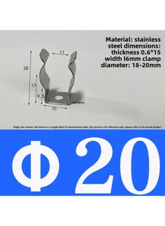 Generic 7YX Iron Pipe Fixing Clip Spring Sheet Steel Pipe Snap Sheet ...