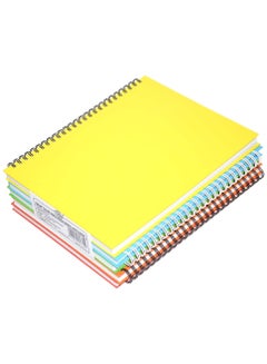 FIS FIS Pack of 5 Spiral Hard Cover Notebook 9X7 Inches (22.86 X 20.32 ...