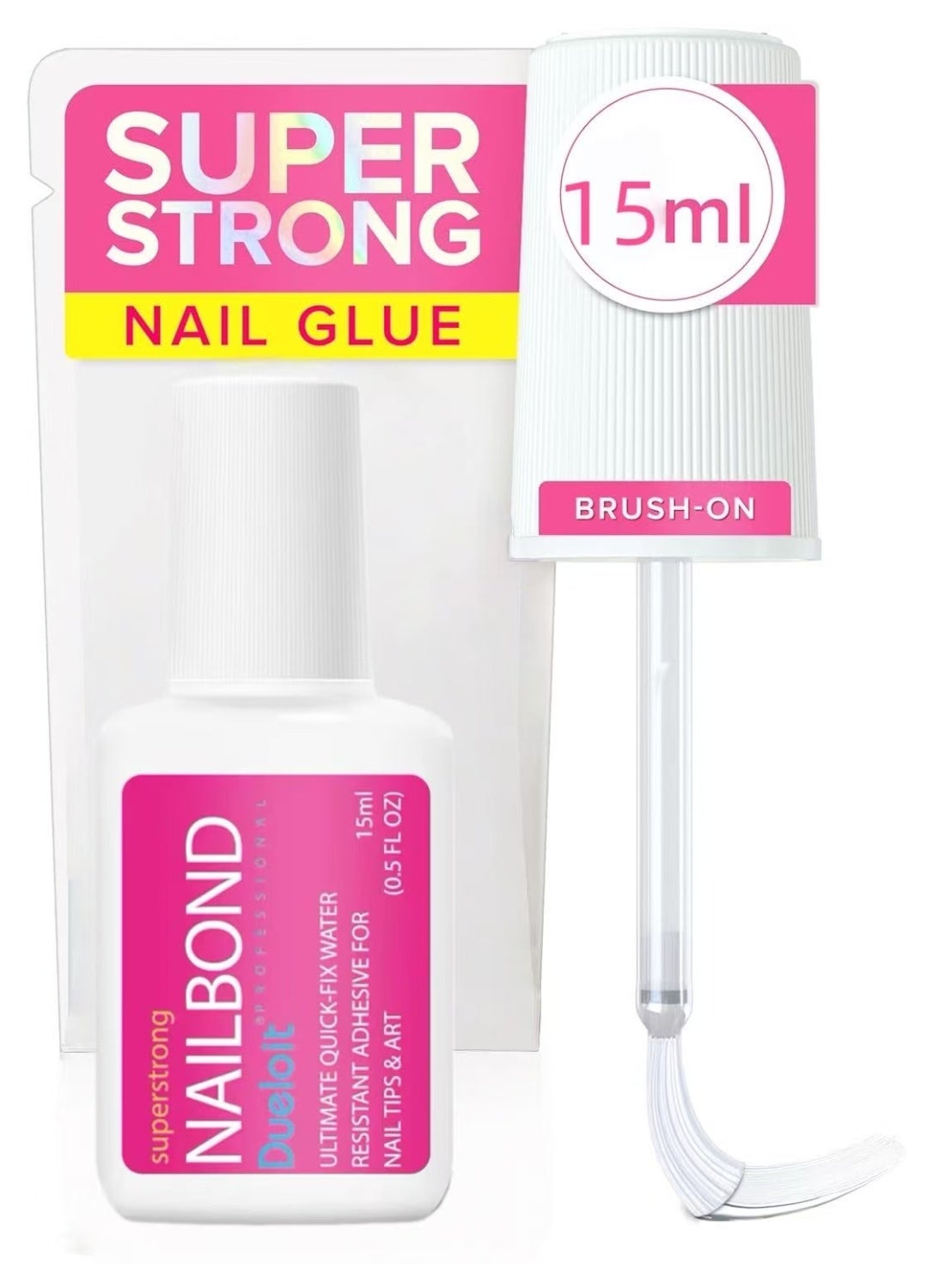 Dueloit Super Strong False Nail Glue for Press On Nails, Nail Tips ...