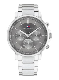 TOMMY HILFIGER Men's Analog Round Shape Stainless Steel Wrist Watch ...