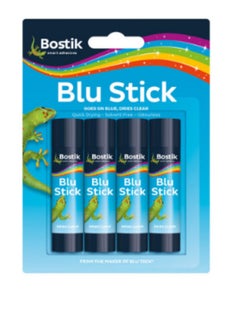 Bostik Bostik Blu Stick Glue Sticks, Goes on Blue, Dries Clear, Solvent ...