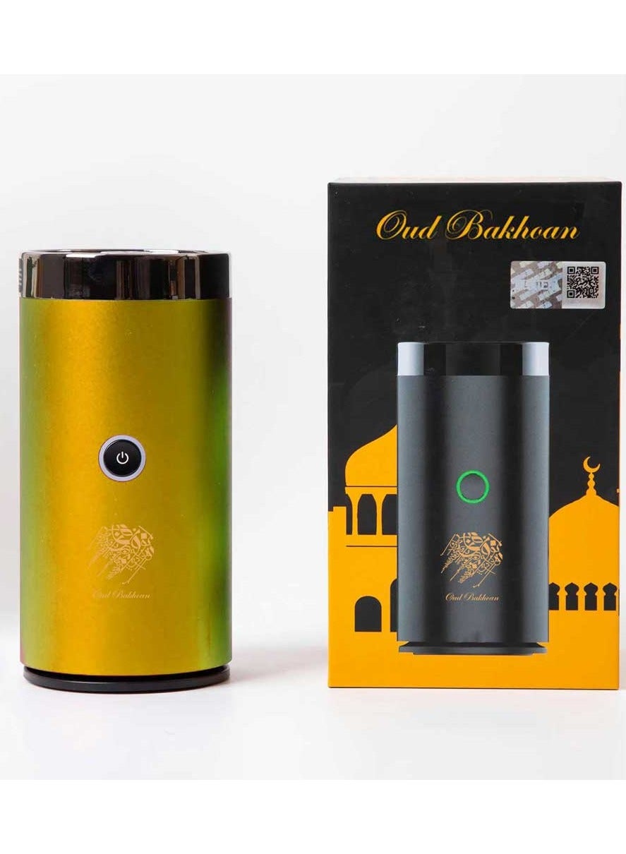 Oud Bakhoan Bakhoor USB Incense Burner Electric Mabkhara Gold for Car, Home and Office Fragrance ...