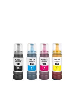 Generic Epson103 Ink for (SET) for EcoTank ink Combo L1110‎ L3110 L3111 ...