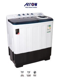 Arrow 18 KG Twin Tub Semi-Automatic Washing Machine, 10 KG Spin ...