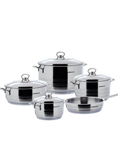 Korkmaz Korkmaz Astra stainless steel cookware set 9 pieces KSA ...