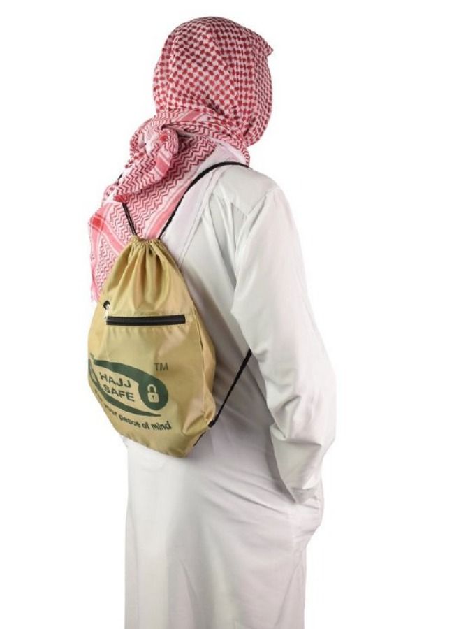 HEMANI Hajj & Umrah Shoe + Prayer Mat Bag – Drawstring Backpack | Best ...