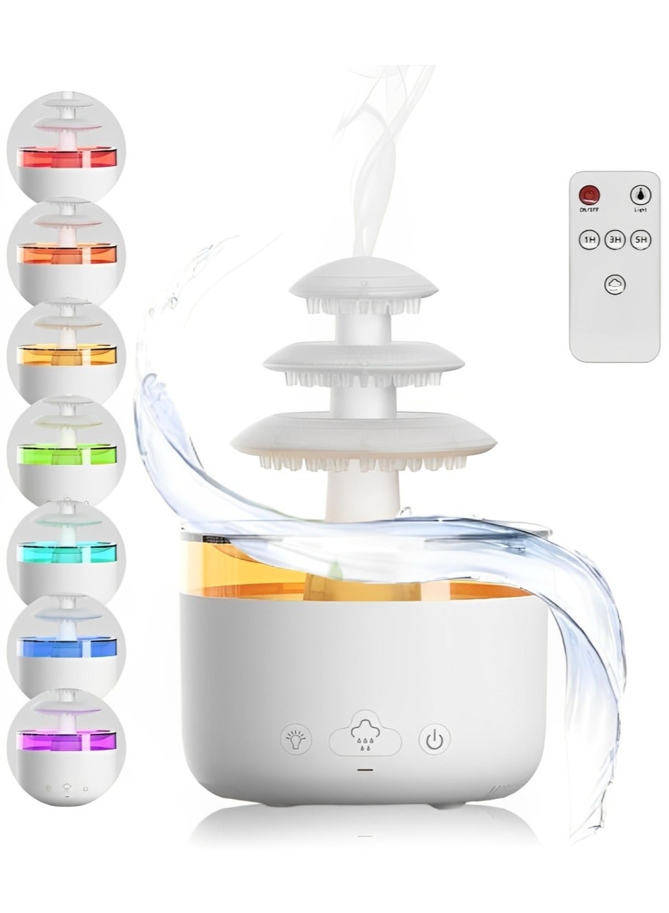 Serenova Rain Cloud Humidifier Night Light Zen Raining Cloud Night ...