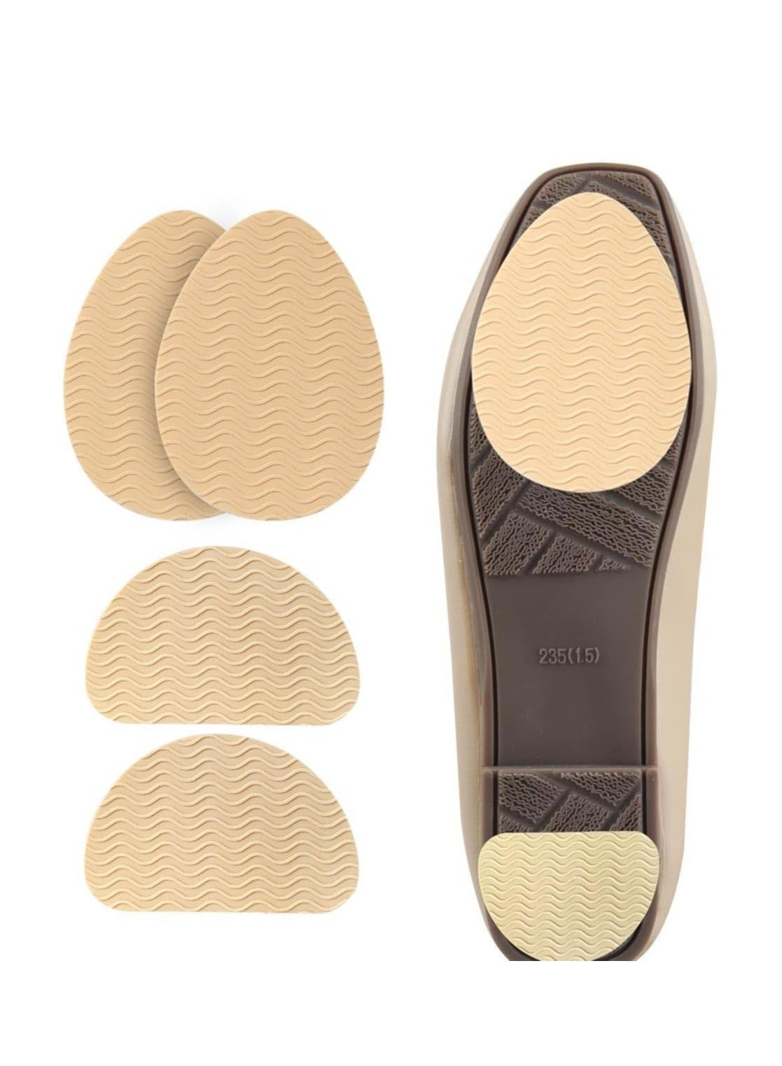 Generic 4 Pairs Non-Slip Shoe Pads Self Adhesive Rubber Pads，High Heels ...