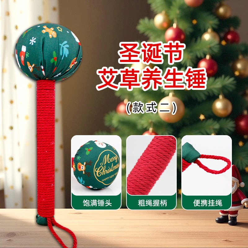 Generic Christmas Mugwort Hammer Handheld Meridian Tapping Health Care ...