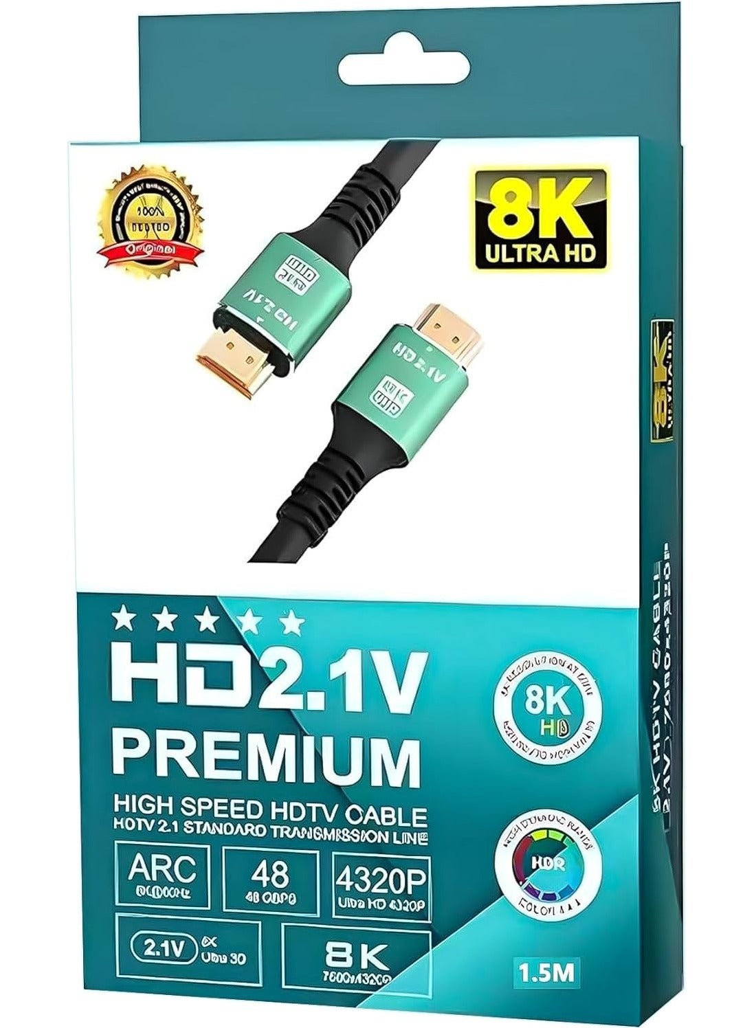 Generic HDMI 8K - 4K Cable (1.5M) 48Gbps High Speed HDMI 8K 2.1V ...